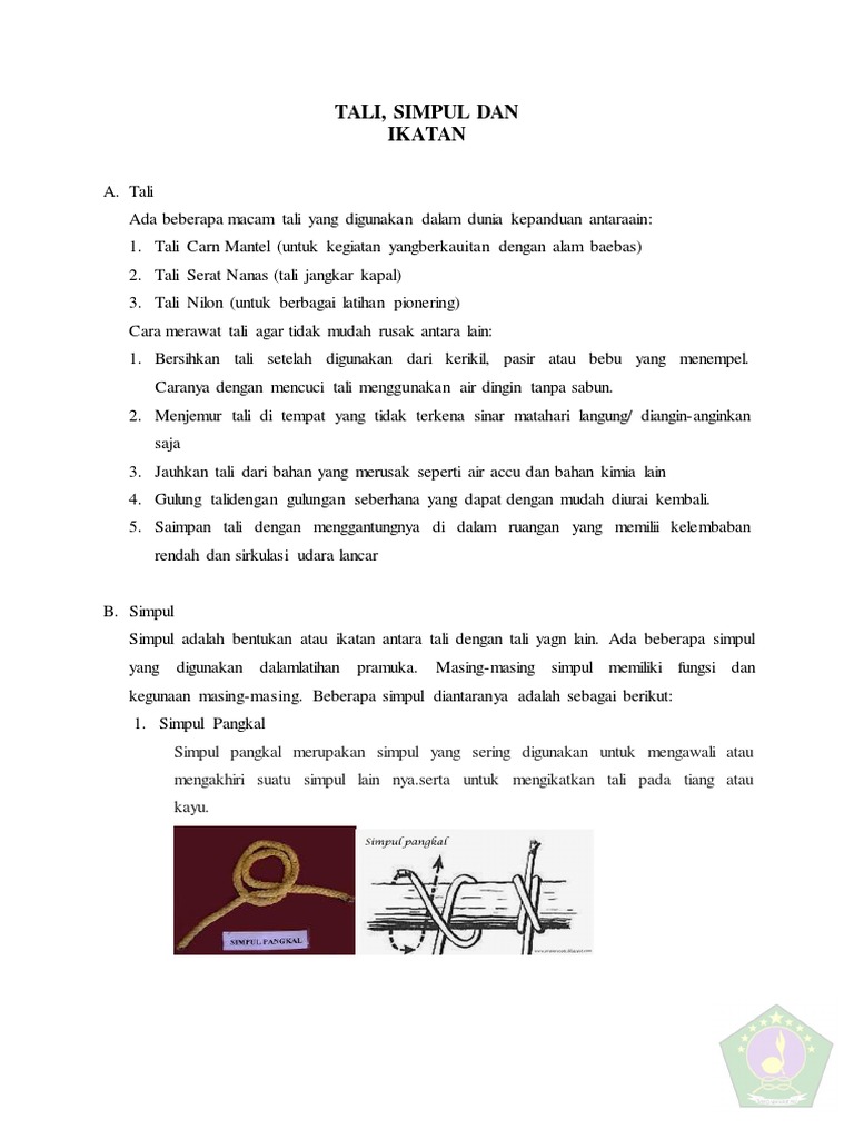 Simpul Dan Ikatan PDF | PDF