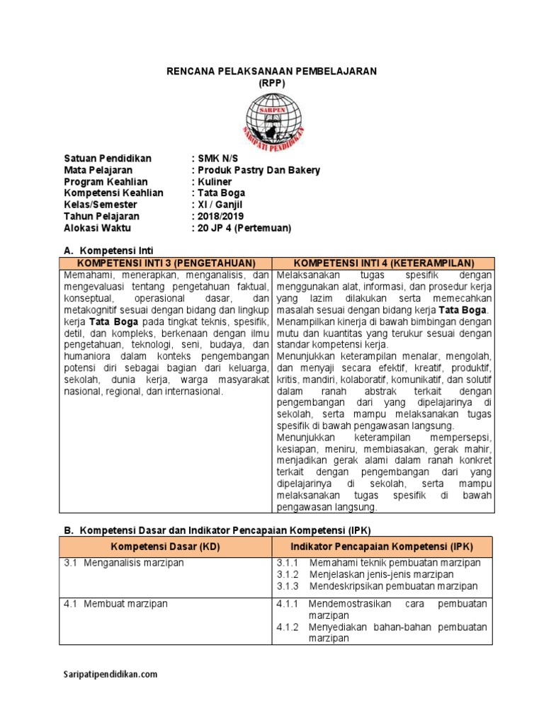 Produk Pastry Dan Bakery 11 SMK PDF | PDF