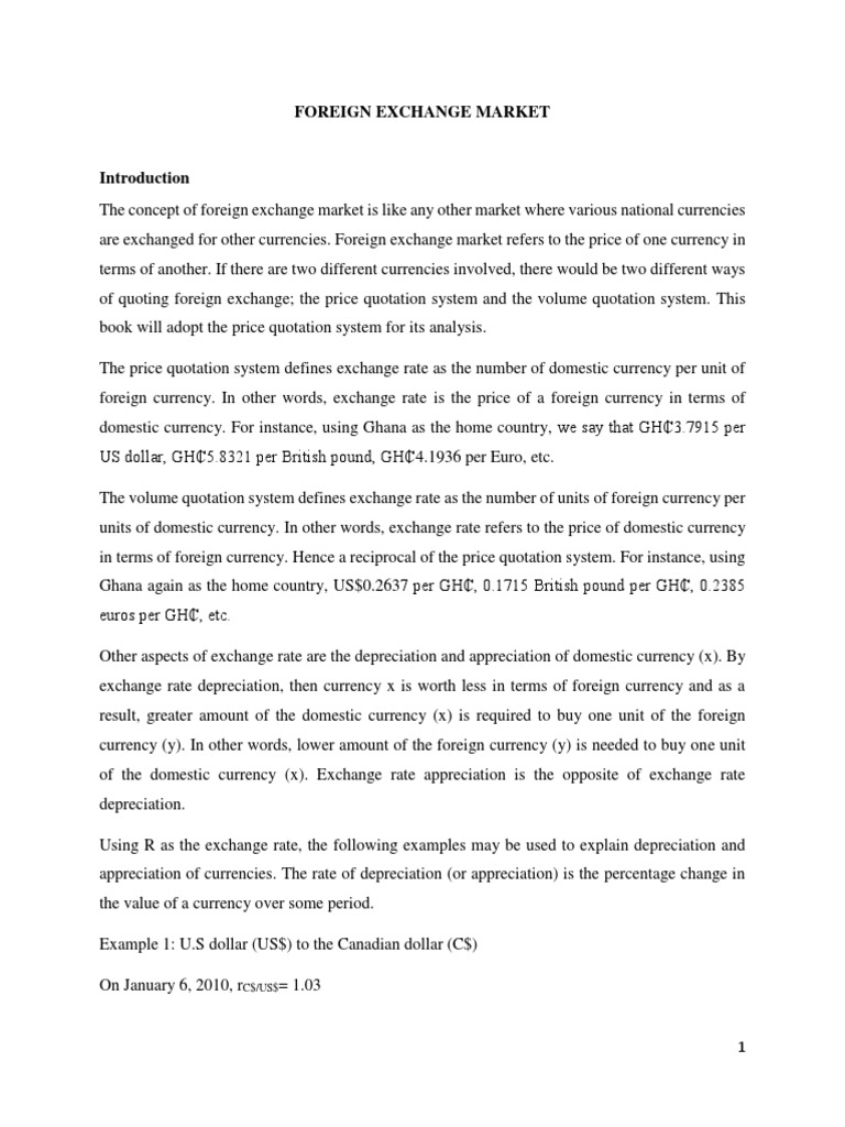 Lecture 1 - Notes PDF | PDF | Exchange Rate | Certificate Of Deposit