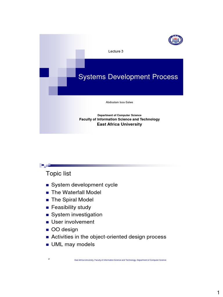 Systems Development Process: Topic List | PDF