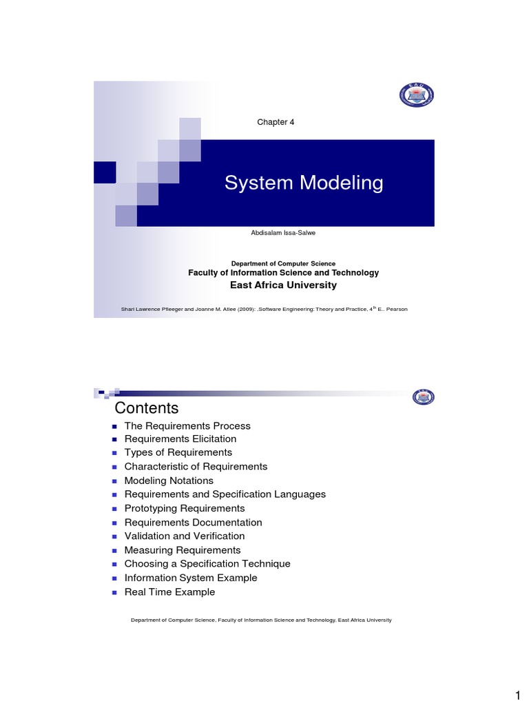 Lecture 4 - (System Modeling) | PDF | Software Prototyping | Conceptual Model