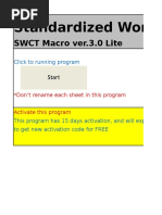 Standard Work Combination Table | PDF