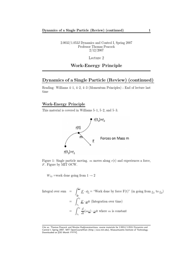 Lec02 PDF | PDF | Temporal Rates | Force