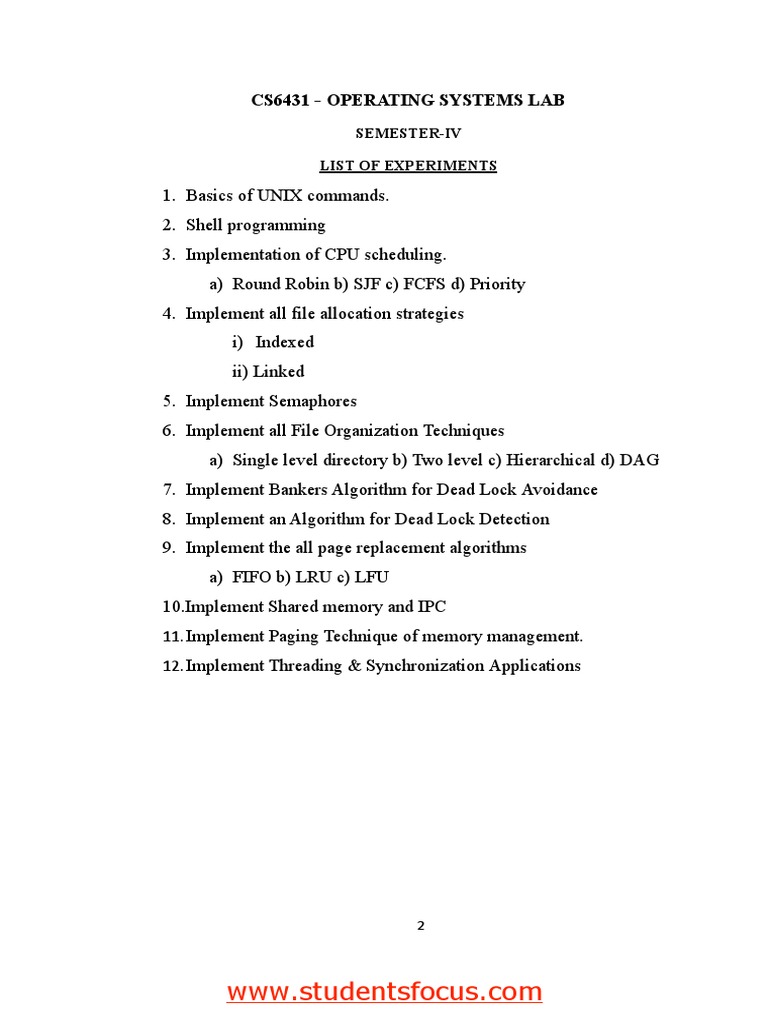 Operating Systems Lab 1 2013 Regulation | PDF | Scheduling (Computing ... Operating Systems Lab 1 2013 Regulation | PDF | Scheduling (Computing ...