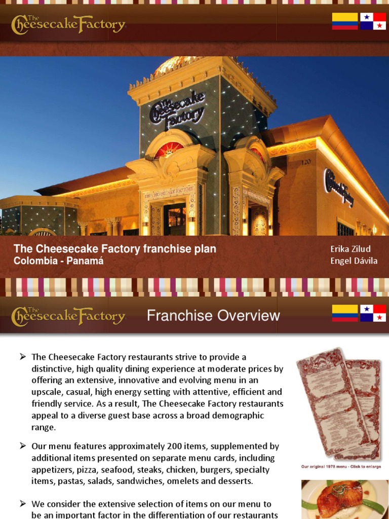 The Cheesecake Factory | PDF | Franchising | Restaurants