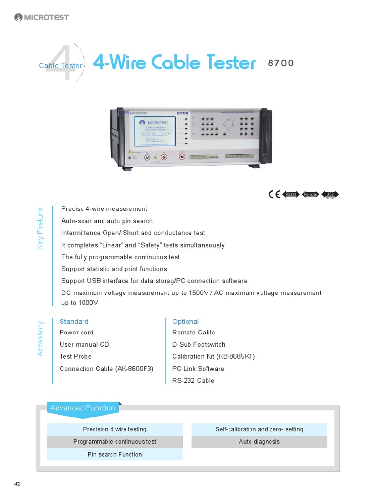 Advanced 4-Wire Cable Tester Features | PDF | Computer Engineering ...