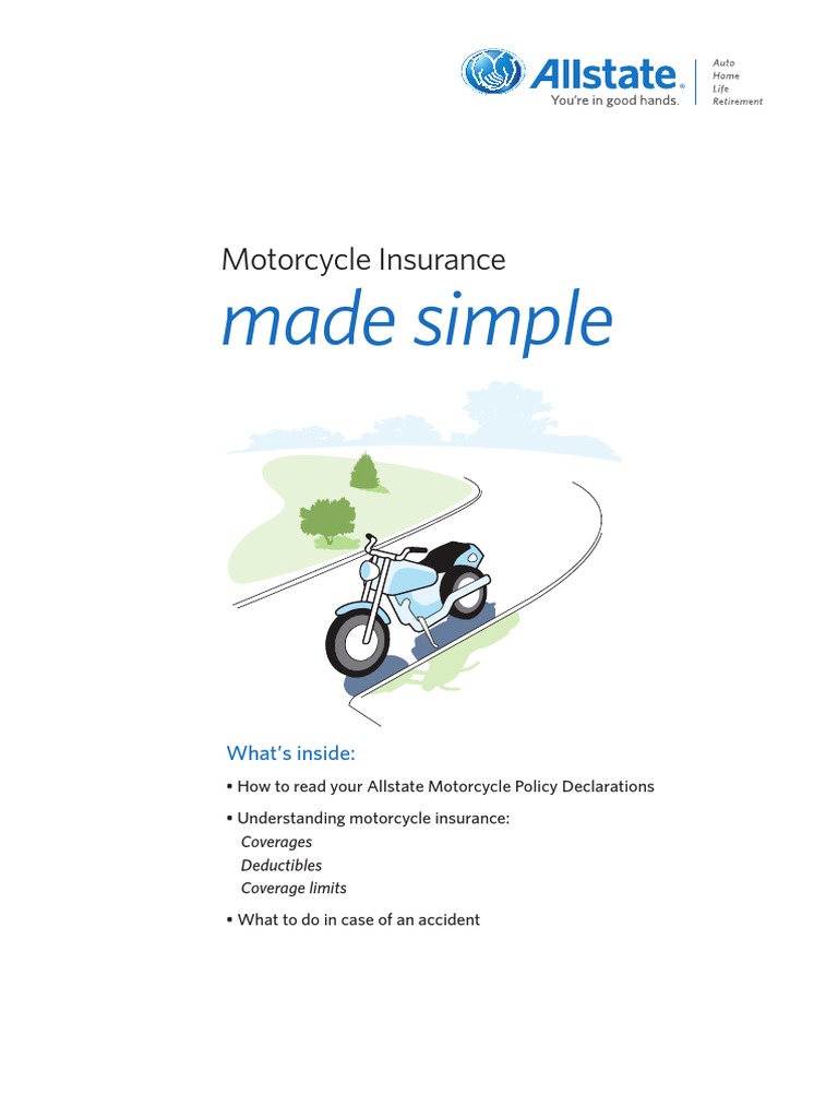 Allstate Motorcycle Insurance Made Simple | PDF | Deductible ...