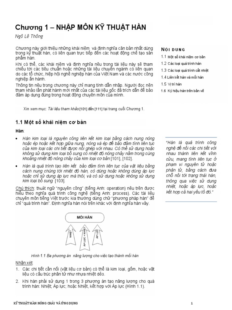 003 Chuong 1 NhapMon KyThuat Han NongChay (2015) PDF | PDF