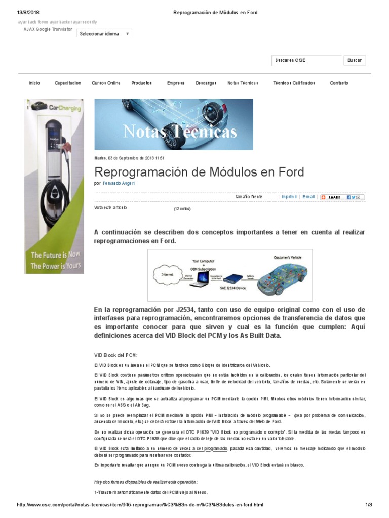 Reprogramación de Módulos en Ford | PDF | Science | Electrónica