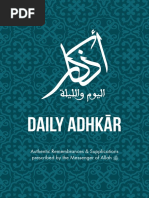 The Authentic Morning & Evening Adhkar PDF | PDF