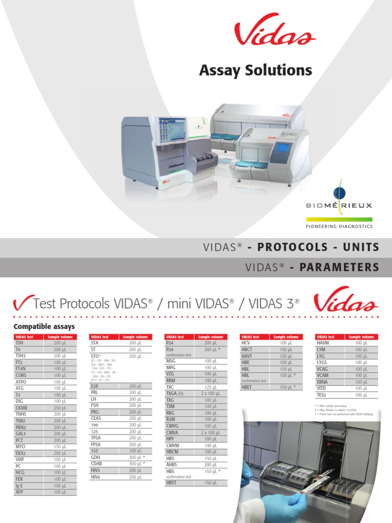 VIDAS ASSAY SOLUTIONS.pdf | Thyroid Stimulating Hormone | Luteinizing ...
