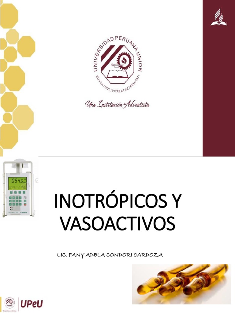 Inotropicos y Vasoactivos | Hipertensión | Sistema cardiovascular