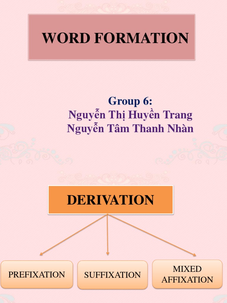 Derivation & Compounding | PDF | Verb | Preposition And Postposition