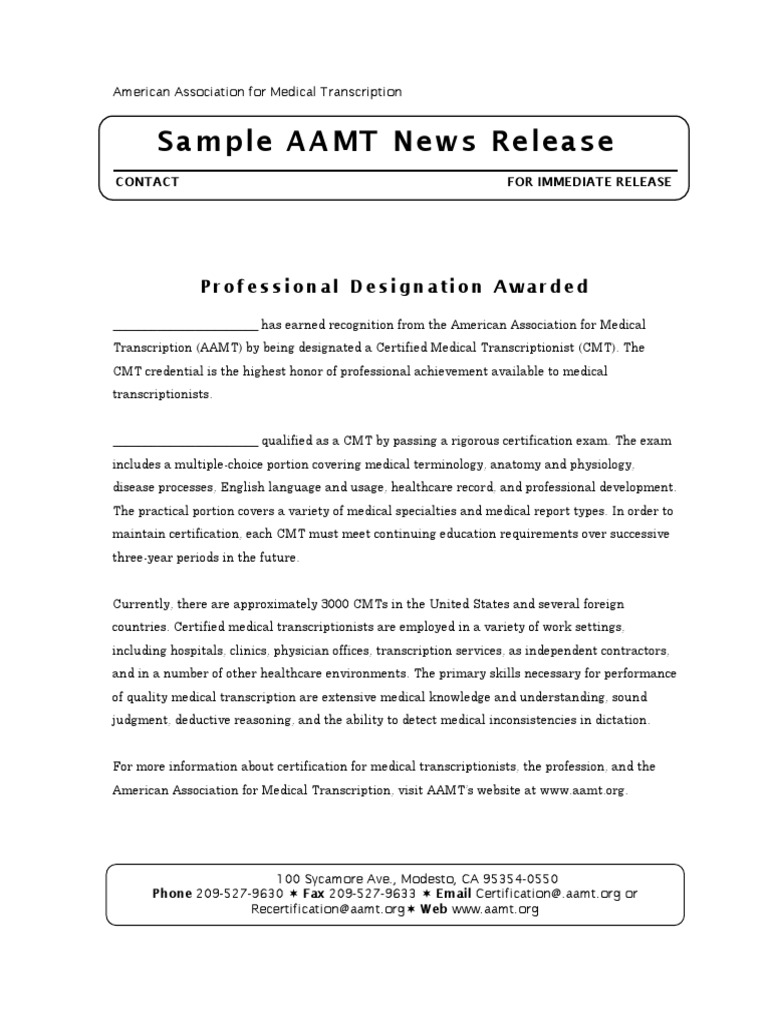 Sample CMT Certificate | PDF