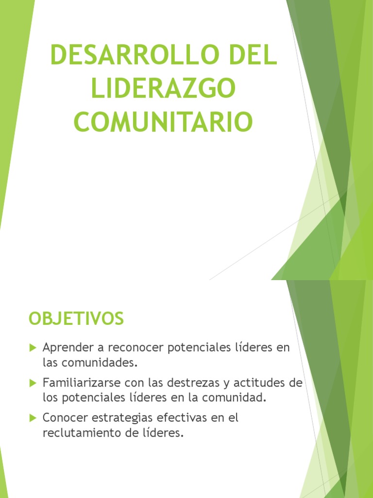 Liderazgo Comunitario | PDF | Liderazgo | Ciencia cognitiva