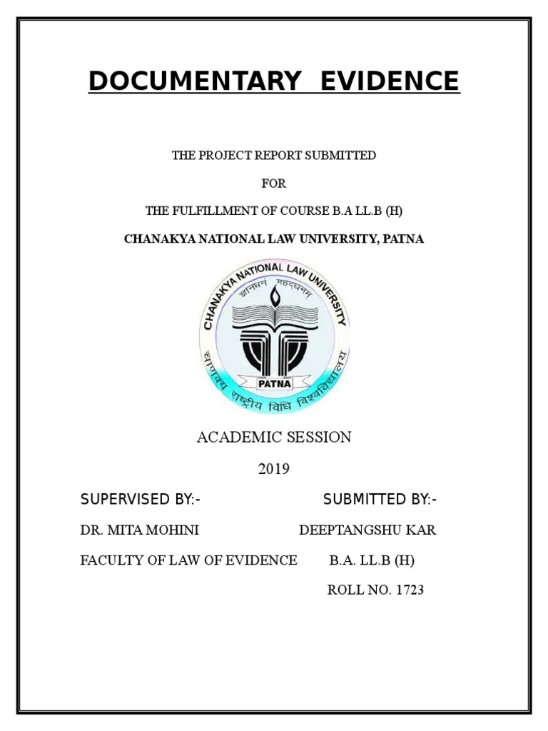 Documentary Evidence | PDF | Evidence (Law) | Evidence