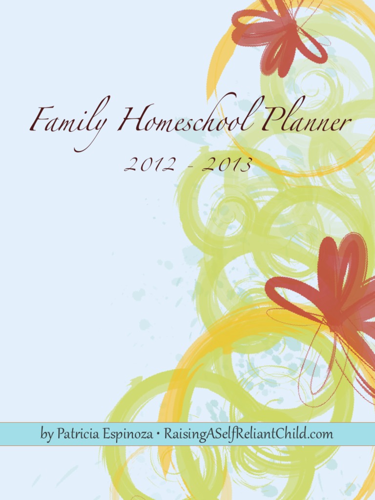Family Homeschool Planner | PDF | Learning | Cognition