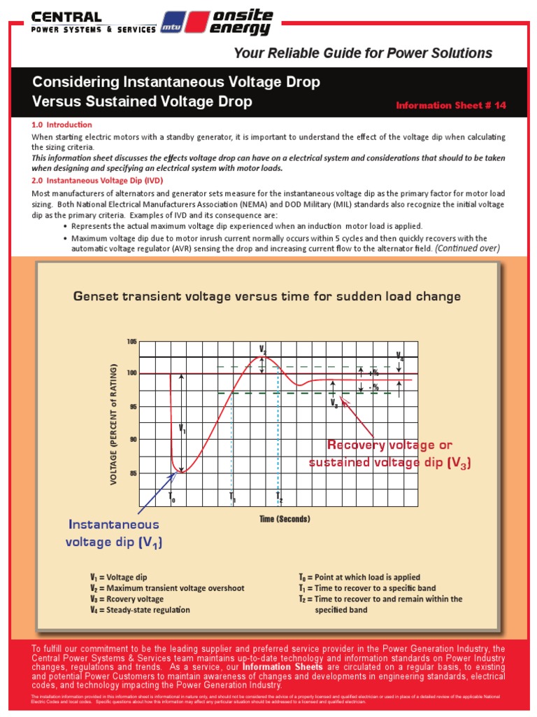 Considering Instantaneous Voltage Drop | PDF | Electric Motor ...