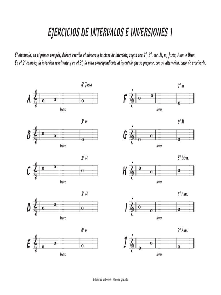 Intervalos Musicales | PDF | Música clásica | Pitch (Música)