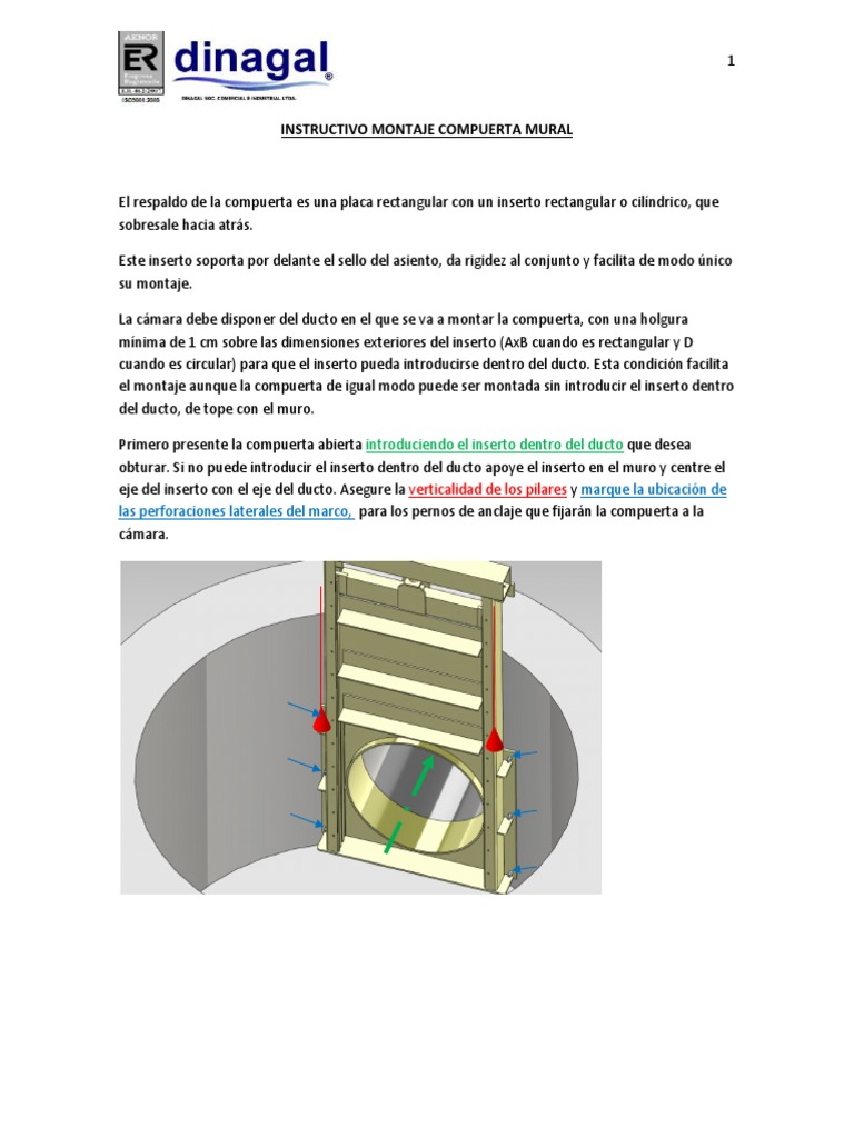 Montaje Compuerta Mural v1 | PDF | Naturaleza