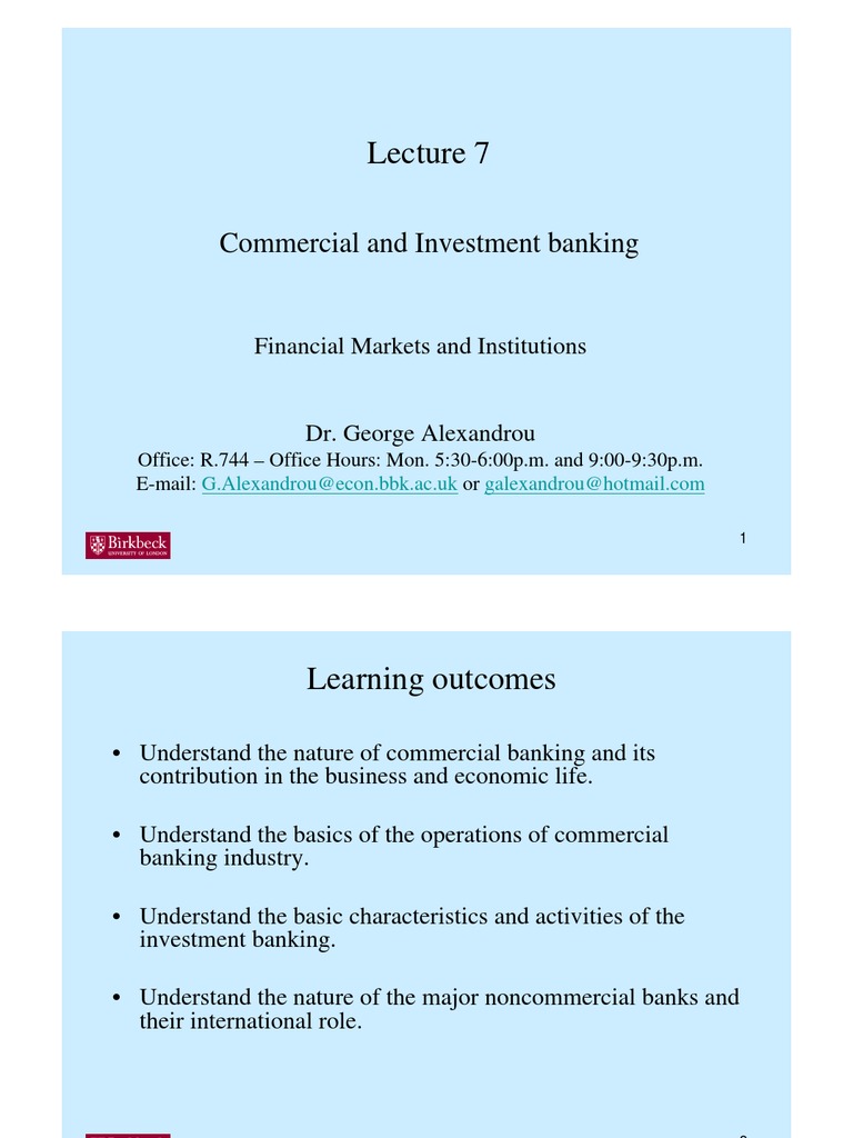 Basics of Banking | PDF