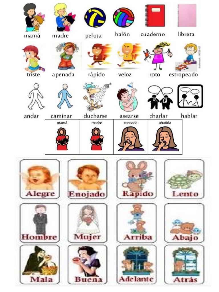 20 Sinonimos Con Imagen | PDF