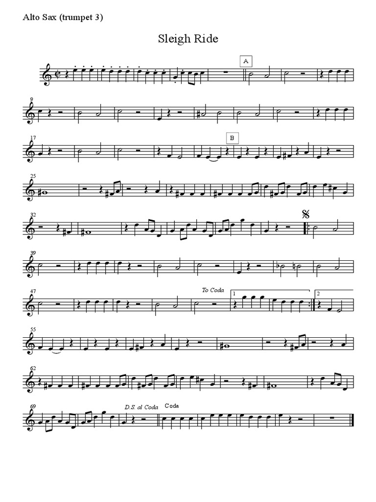 Sleigh Ride 003 Trumpet III | PDF