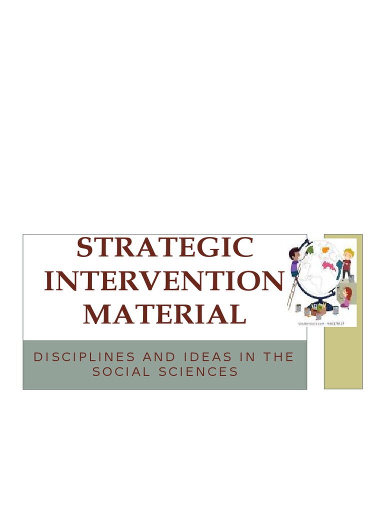 Strategic Intervention Material DISS.pptx | Social Sciences | Anthropology