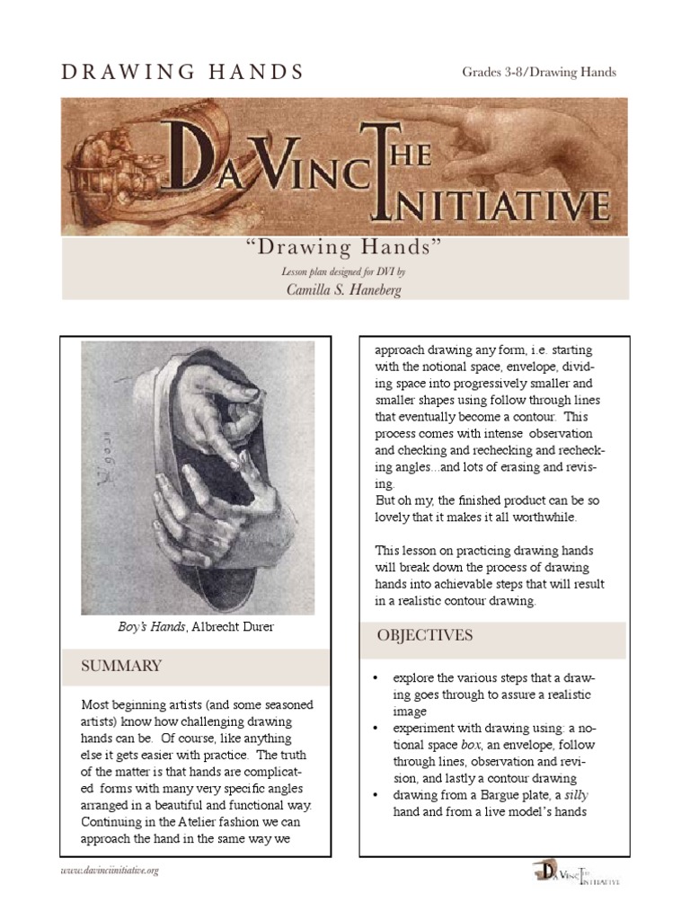 Drawing Hands PDF | Download Free PDF | Drawing | Rubric (Academic)