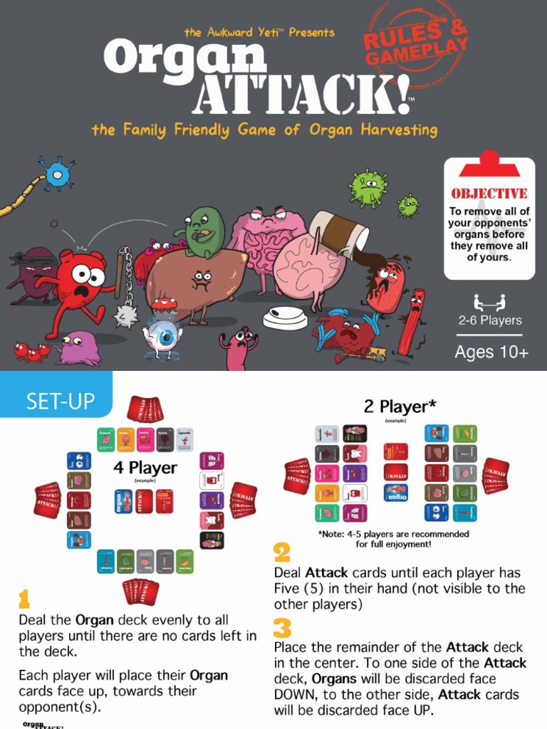 Organ Attack Official Rules