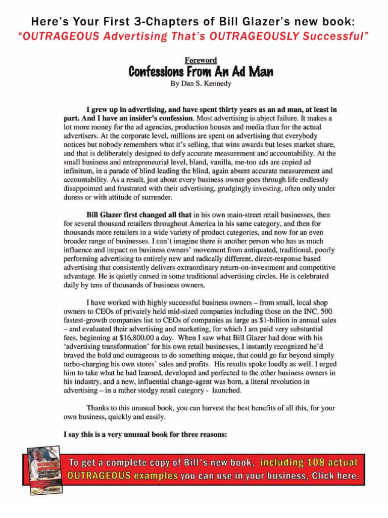 OutrageousAdvertising 3chapters | PDF | Advertising | Coupon