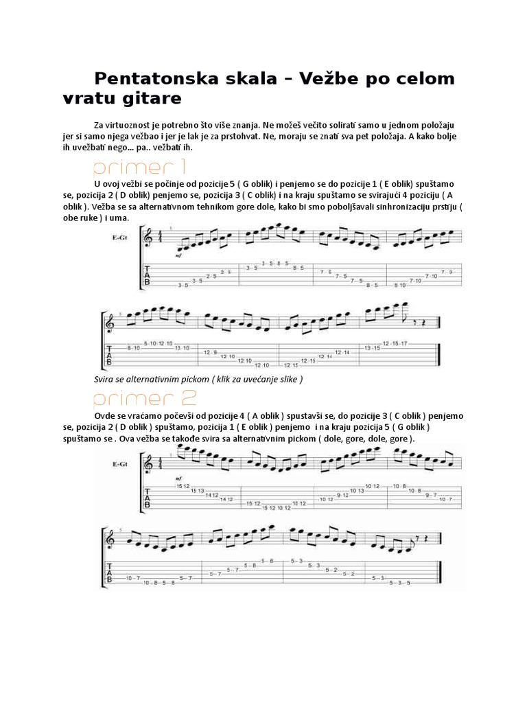 Pentatonska Skala | PDF