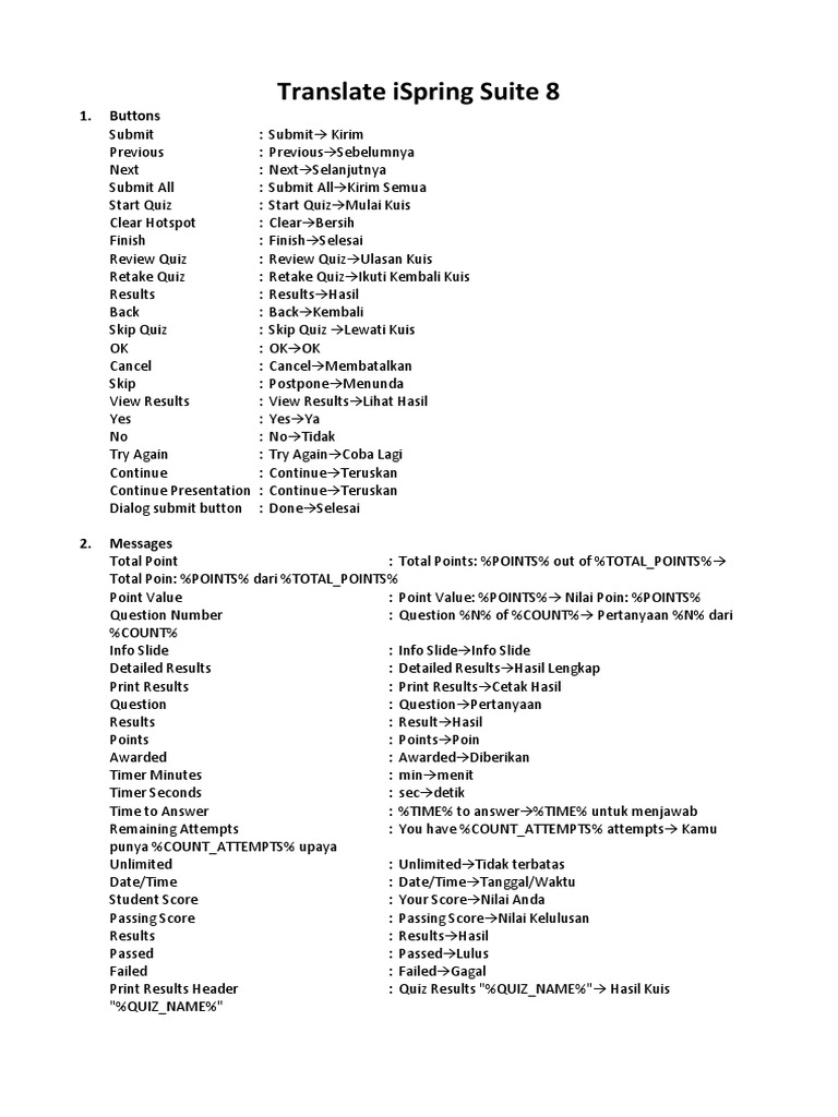 Translate Ispring Suite 8 | PDF | Question | Computing