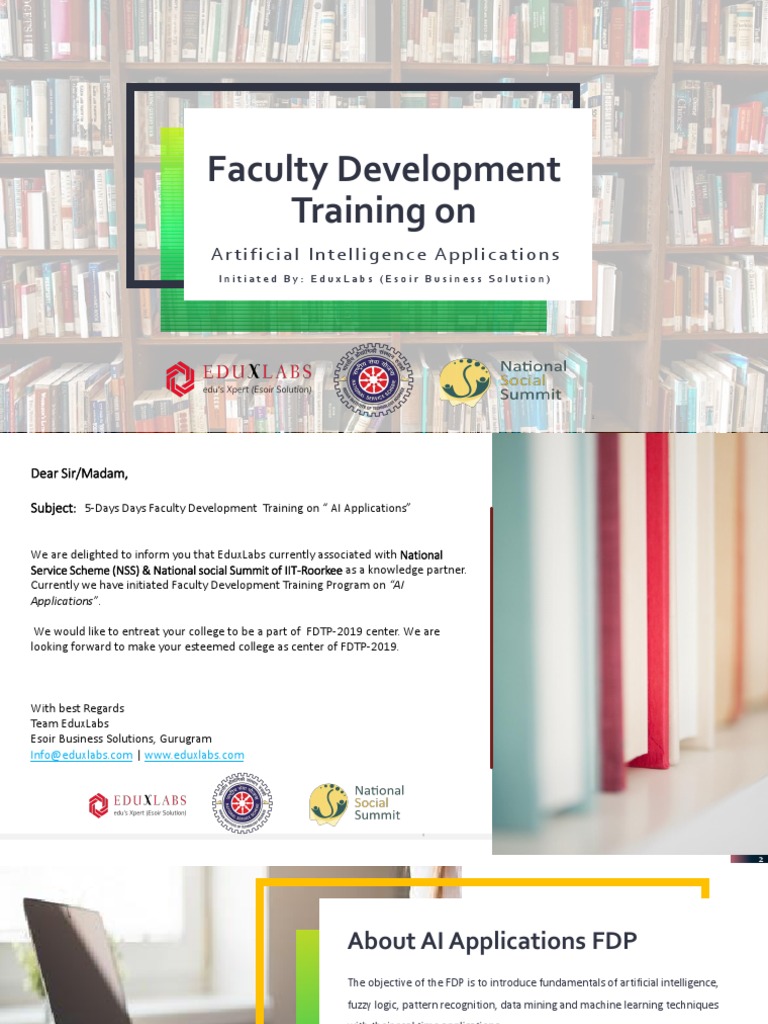 FDP On AI | PDF | Artificial Intelligence | Intelligence (AI) & Semantics