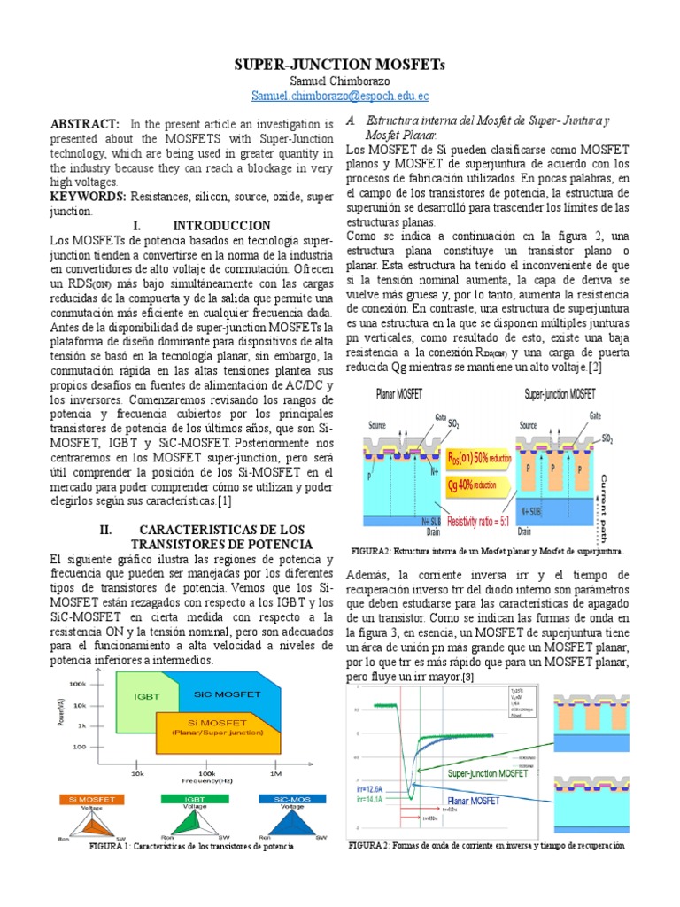 SUPERJUNCTION | PDF | Transistor | Mosfet
