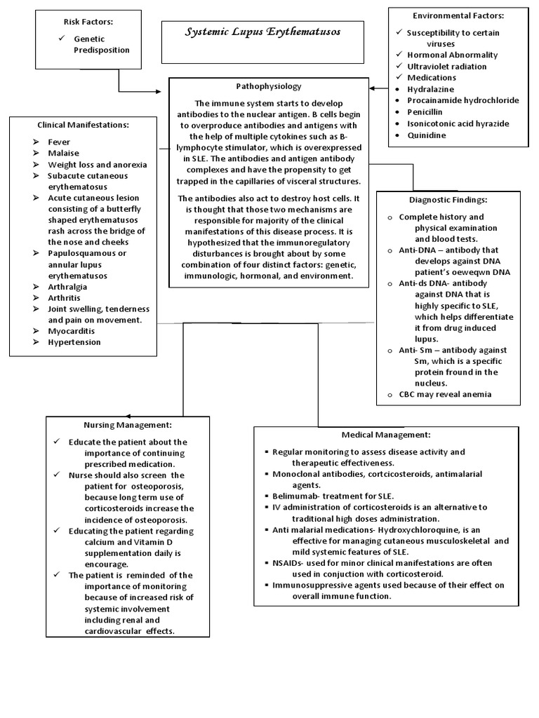 Concept Map | Download Free PDF | Systemic Lupus Erythematosus | Medical Specialties
