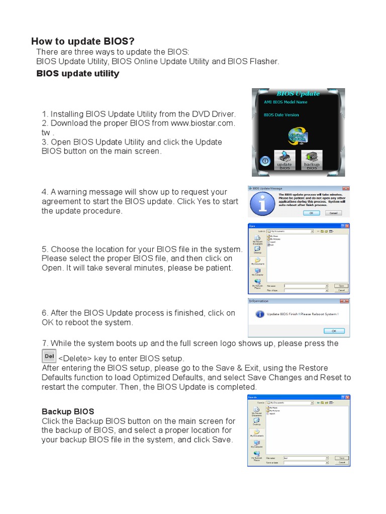 Bios Update PDF | PDF | Bios | Booting