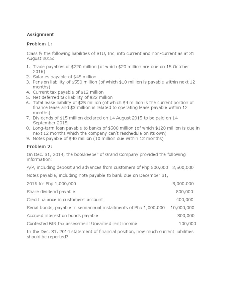 Assignment Problem 1 | PDF