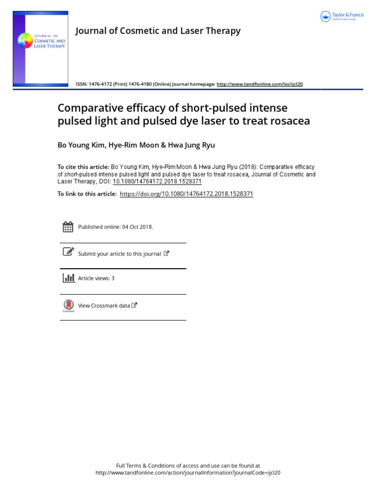 Comparative Efficacy IPL Vs PDL | PDF | Dermatology | Medicine
