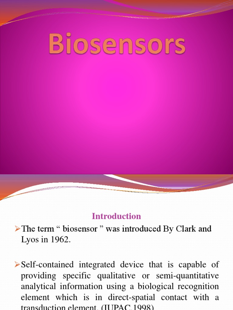 Introduction to Biosensors | PDF | Biosensor | Sensor