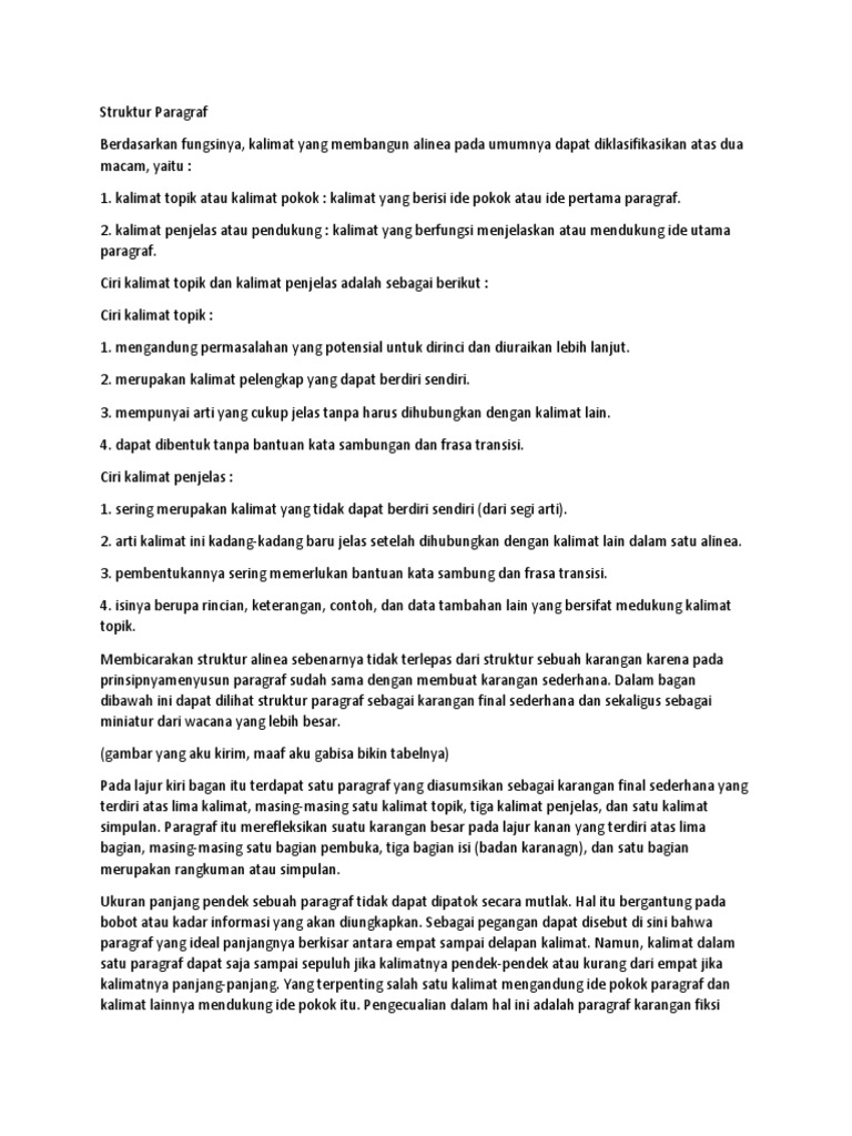 Struktur Paragraf | PDF