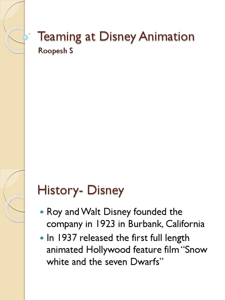 Teaming Strategies at Disney Animation | PDF