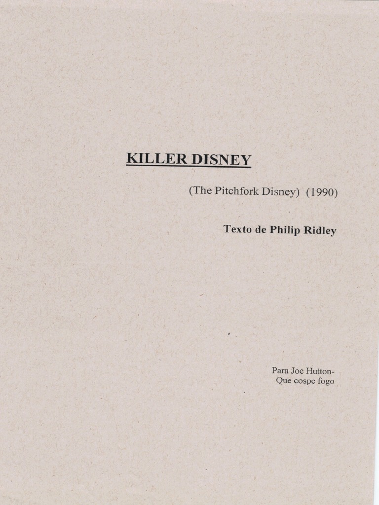 Killer Disney PDF | PDF