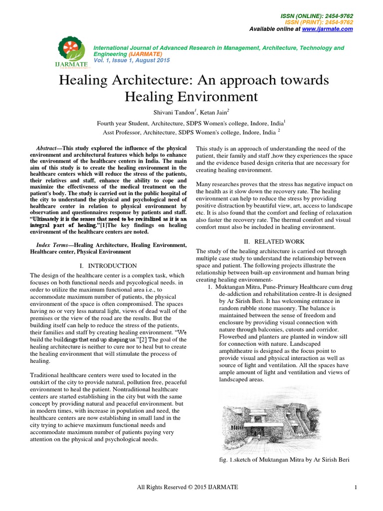 Healing Through Architecture | PDF | Built Environment | Health Care