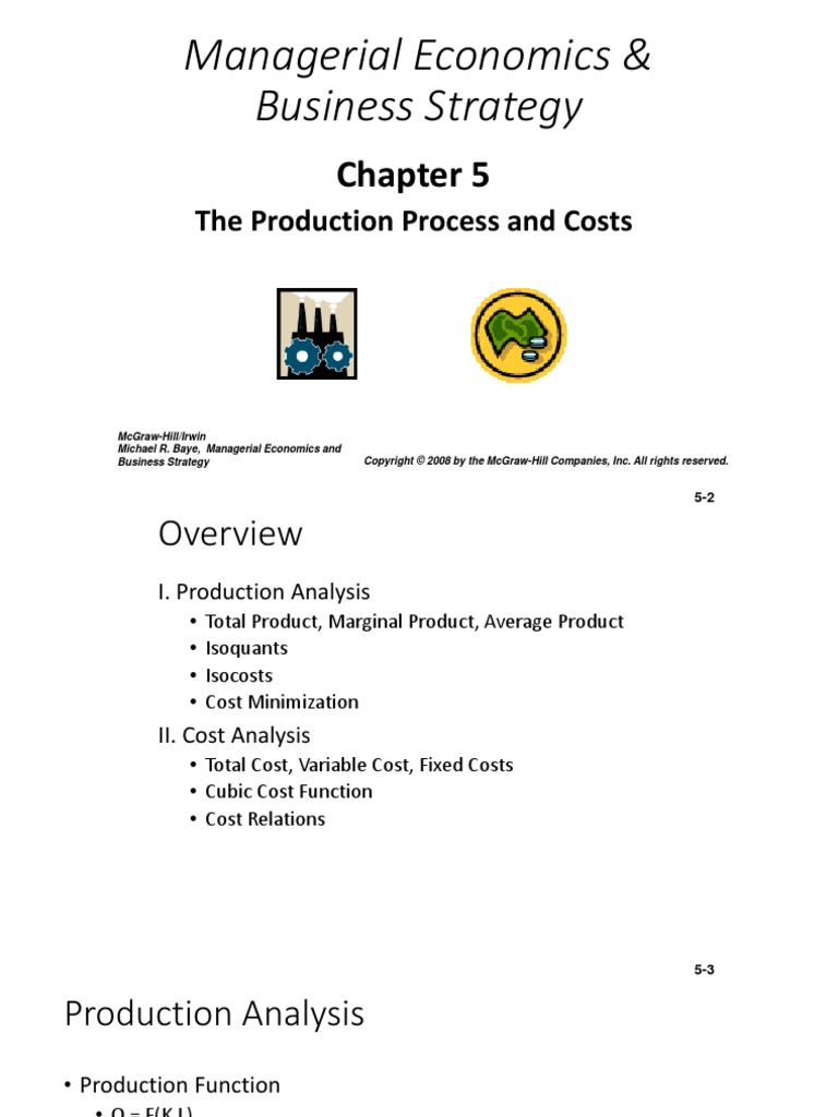 Managerial Economics & Business Strategy: The Production Process and ...