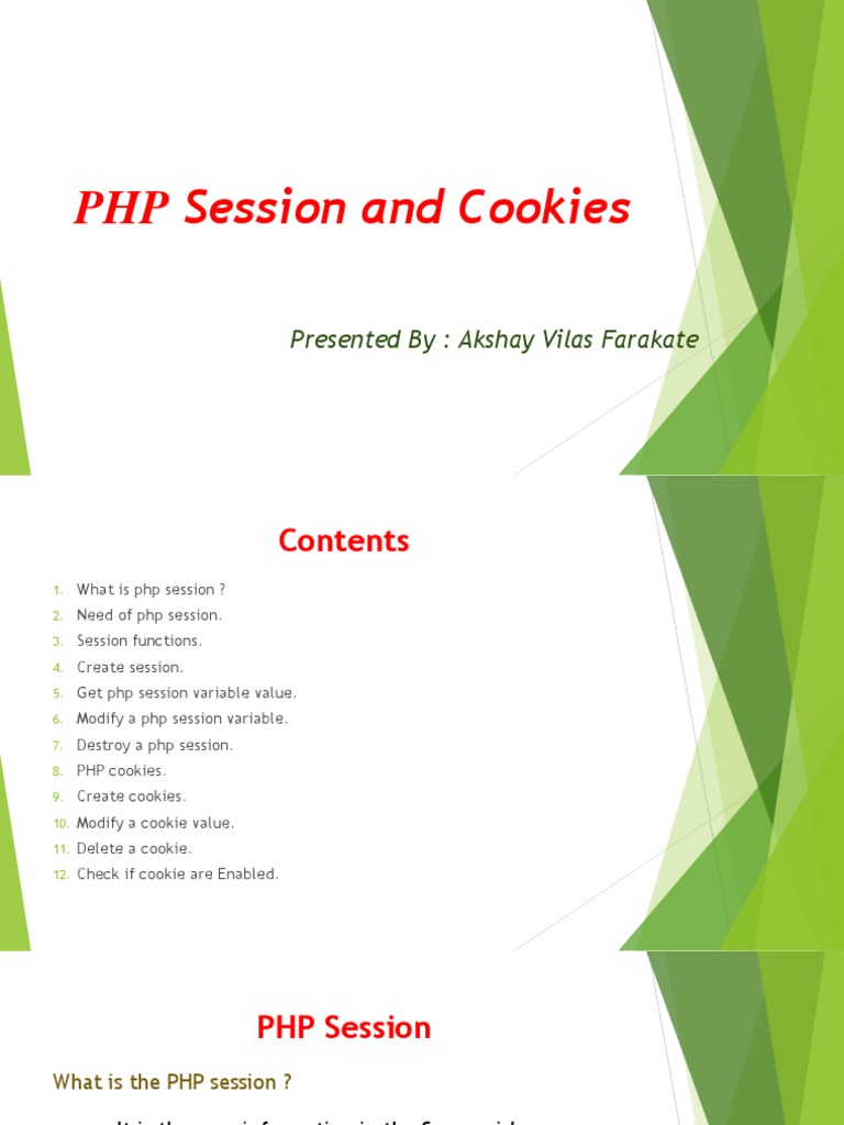 PHP Session and Cookies | PDF | Http Cookie | Php