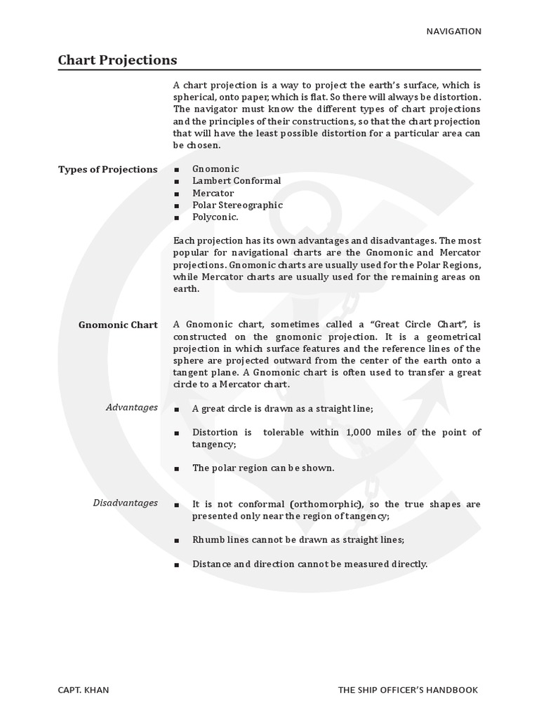 Chart Projections PDF | PDF | Latitude | Physical Geography