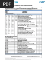 AHU Checklist | PDF | Duct (Flow) | Hvac
