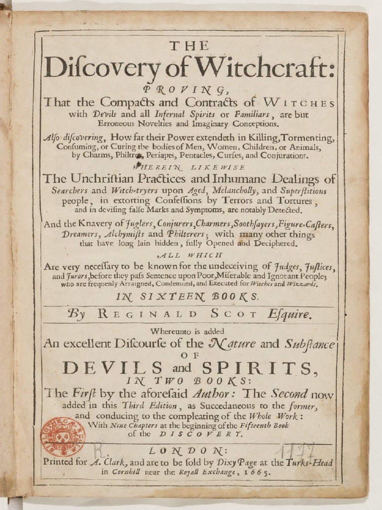 Discovery of Witchcraft - Reginald Scot (1665) PDF | PDF