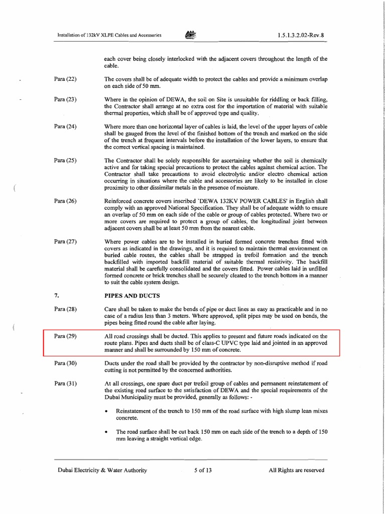 Dewa Standard | PDF | Road | Concrete